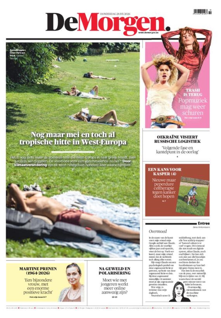 De Morgen-abonnement promo 8,- op Kiosk.be